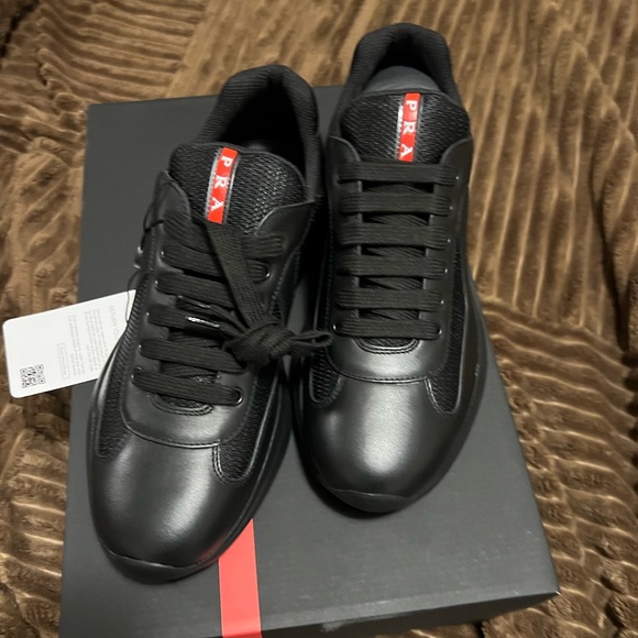 Prada | Shoes | Black Prada Classic Low Sneakersmens | Poshmark